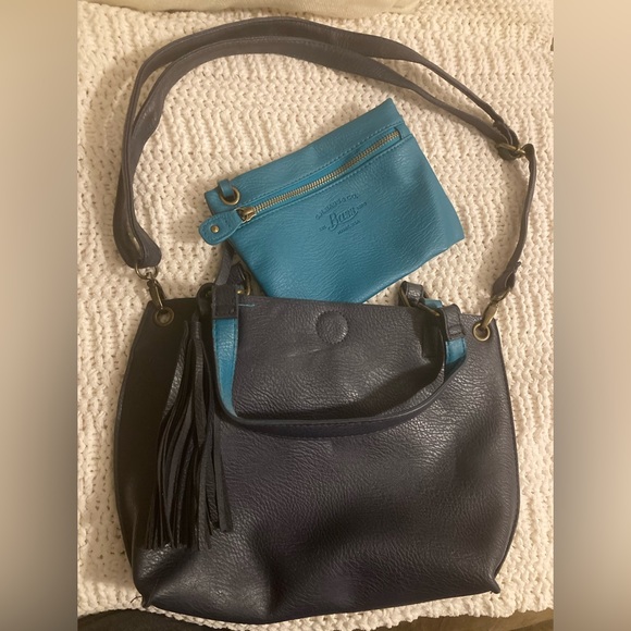 G.H. Bass & Co. | Bags | Gh Bass Co Leather Purse With Attached Wallet ...